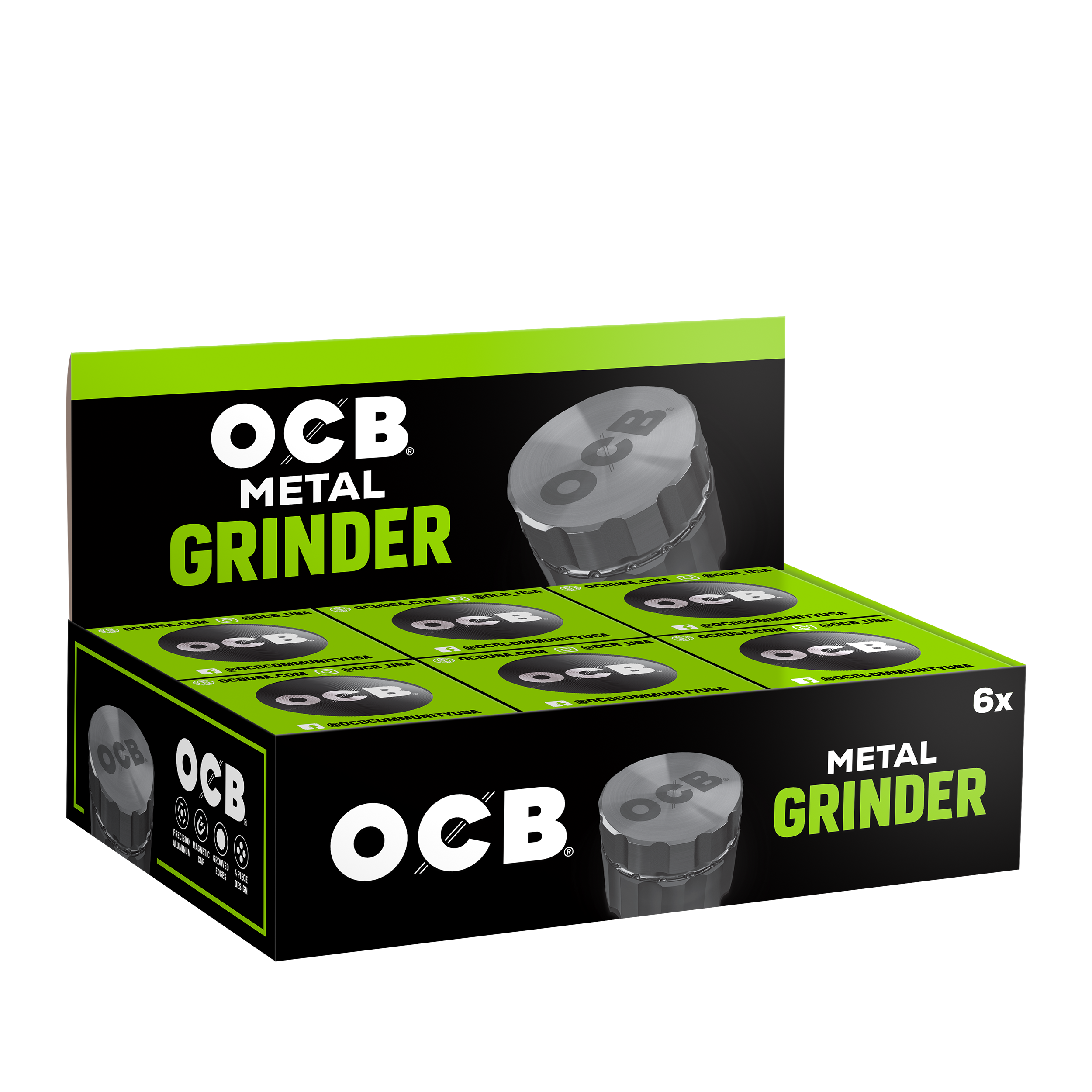 Metal Grinder, Display – OCB USA Rolling Paper Store