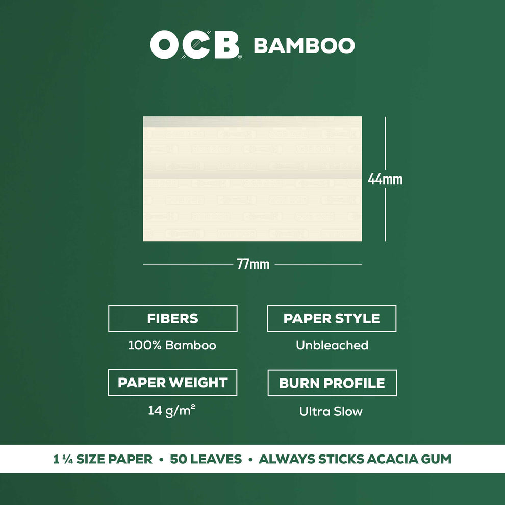 Bamboo 1¼ Rolling Papers, Display – OCB USA Rolling Paper Store