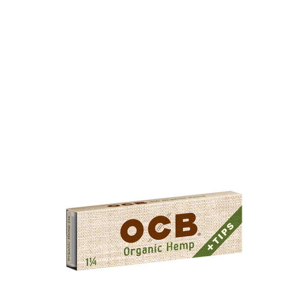 Organic Hemp 1¼ Rolling Papers + Tips, Booklet – OCB USA Rolling Paper ...